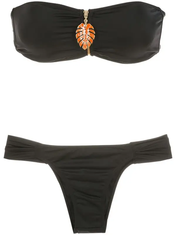 BRIGITTE Name' Melissa Bandeau Bikini - Black