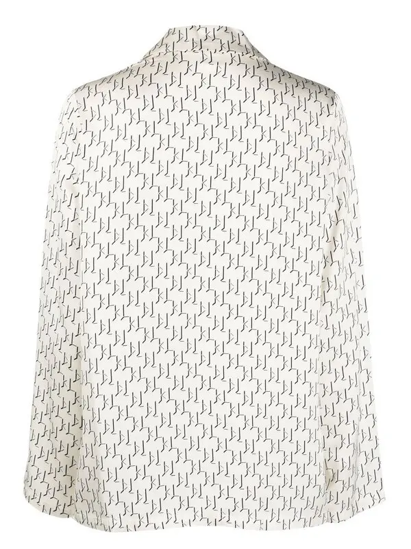 Karl Lagerfeld Monogram Print Long-sleeve Pyjamas