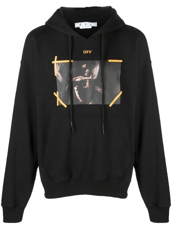 Off-White Arrows Caravaggio Print Hoodie