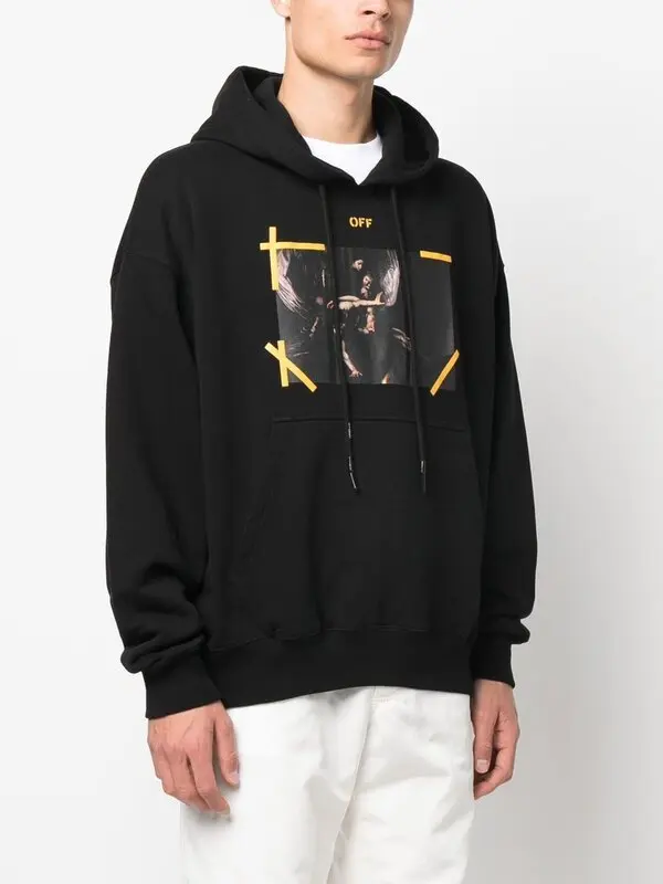 Off-White Arrows Caravaggio Print Hoodie