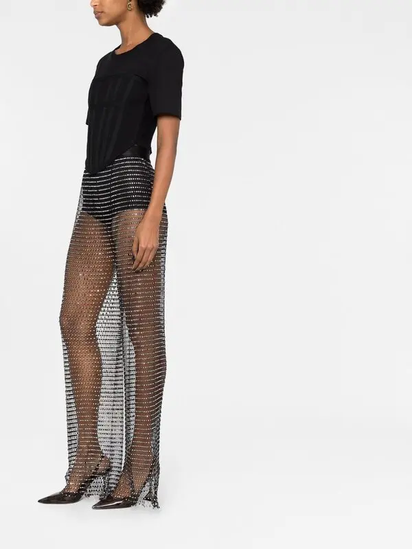 ROTATE BY BIRGER CHRISTENSEN Crystal-embellished Trousers