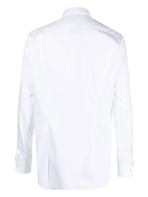 XACUS Long-sleeved Cotton Shirt - White