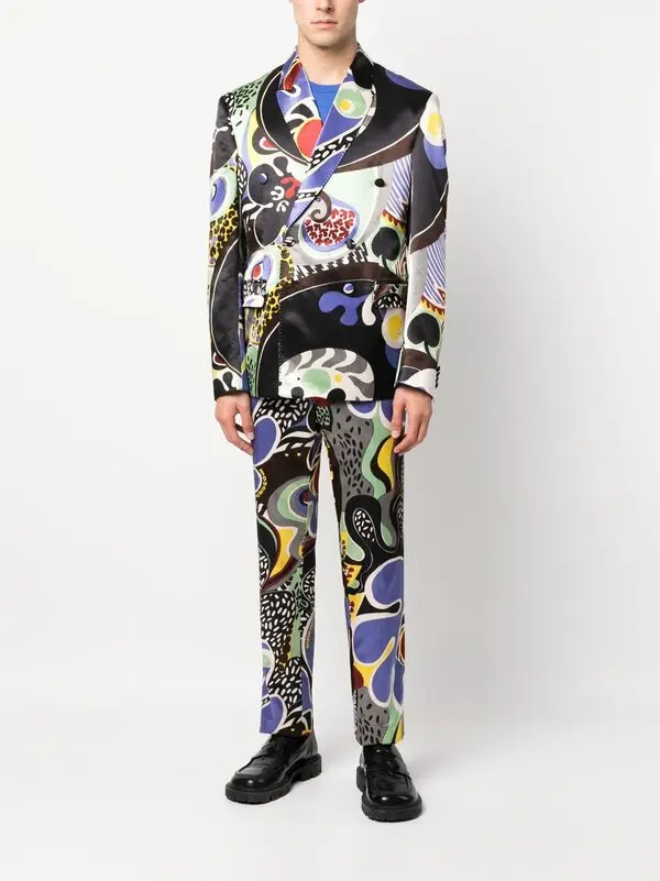 Moschino All-over Graphic Print Tailored Trousers