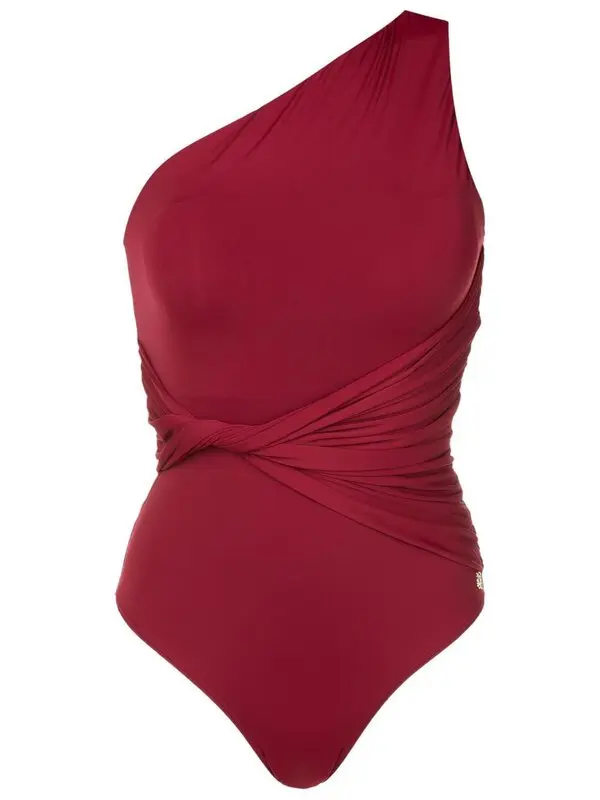 BRIGITTE One-shoulder Swimsuit - Red