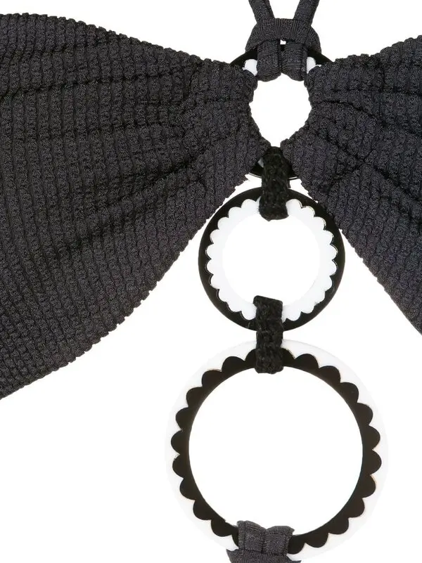 AMIR SLAMA Ribbed Halterneck Swimsuit