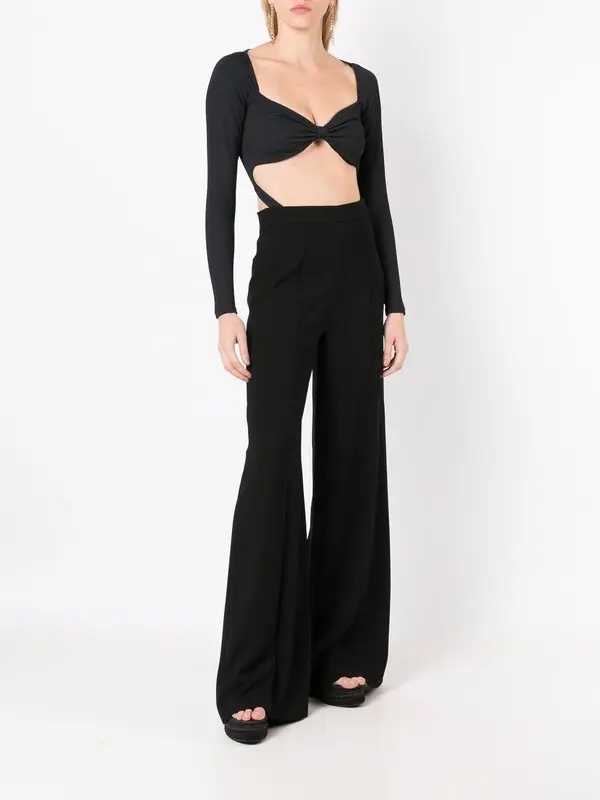 AMIR SLAMA Cut-out Long-sleeved Top