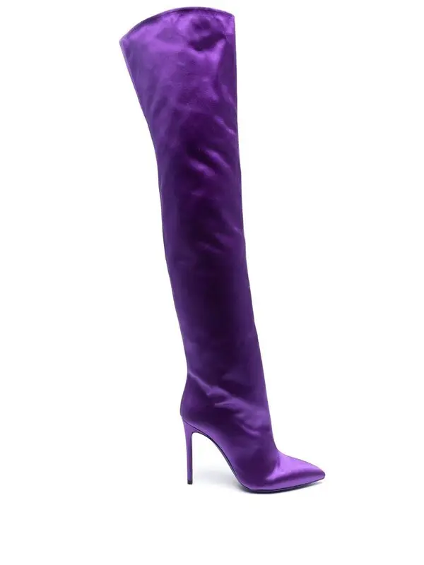 Paris Texas 105mm Over-the-knee Boots - Purple