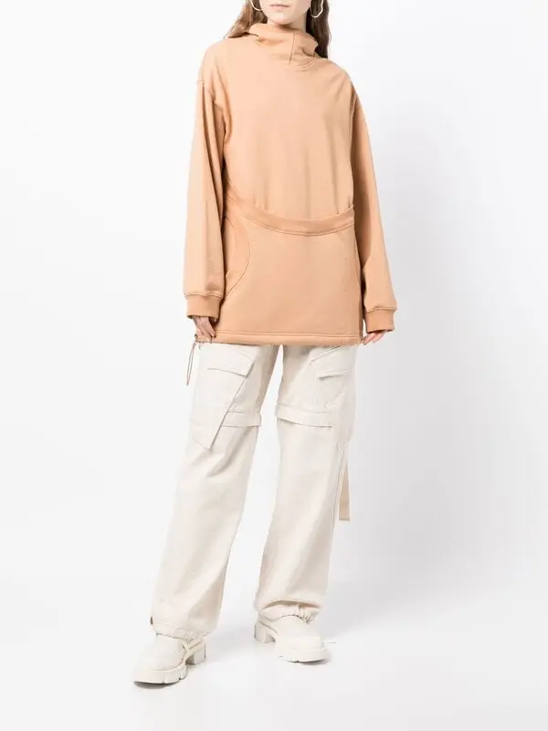 DION LEE Interlock Mask Hoodie