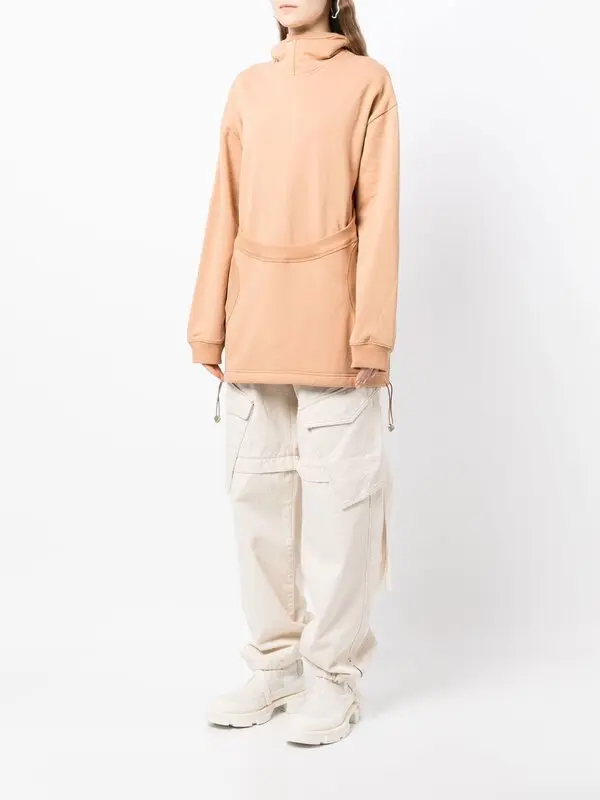 DION LEE Interlock Mask Hoodie