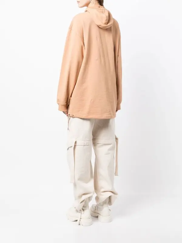 DION LEE Interlock Mask Hoodie