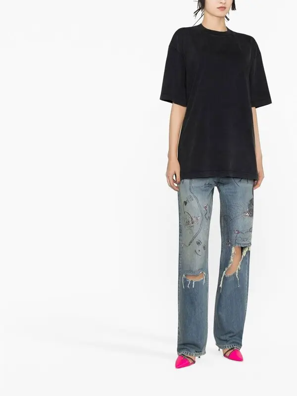 Balenciaga Logo-print Cotton T-shirt