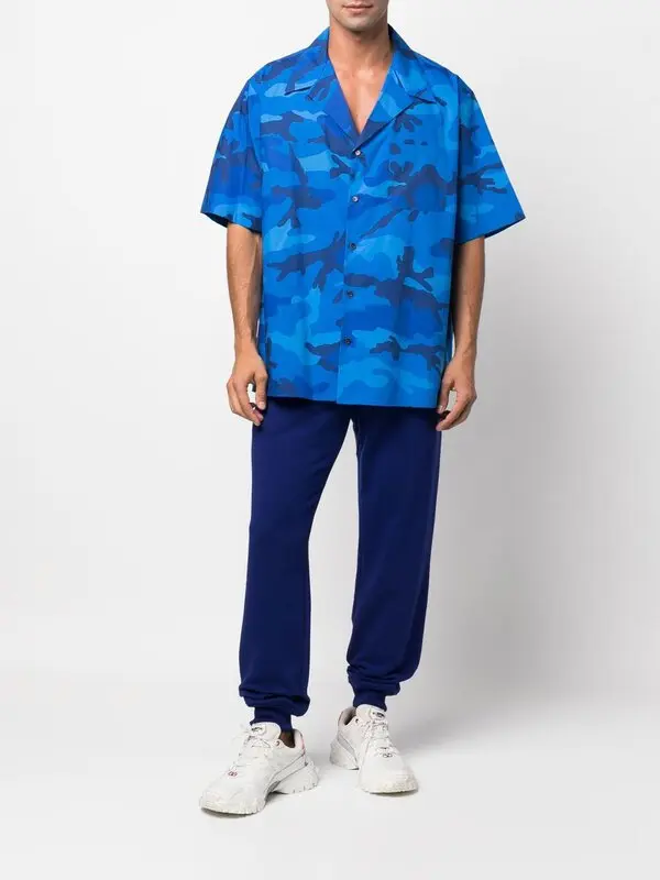 LANVIN Drawstring-waistband Detail Track Pants - Blue
