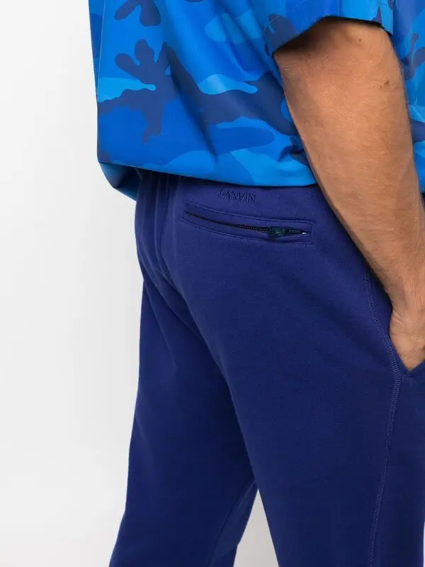 LANVIN Drawstring-waistband Detail Track Pants - Blue