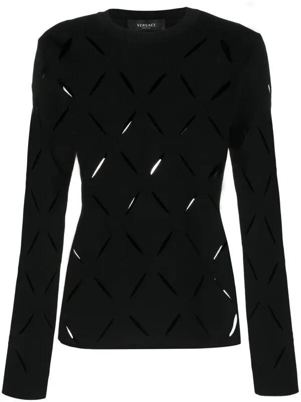 Versace Cut-out Knitted Jumper