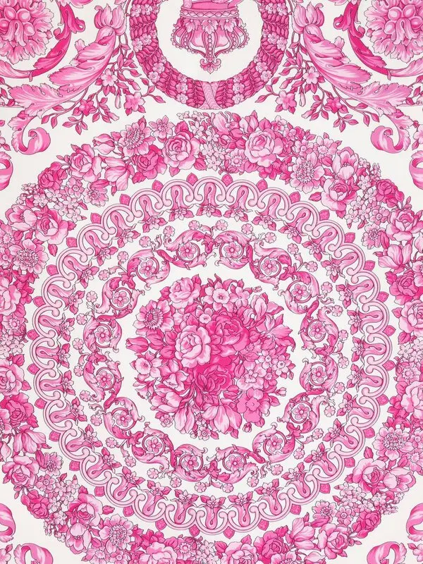Versace Floral-print Silk Scarf