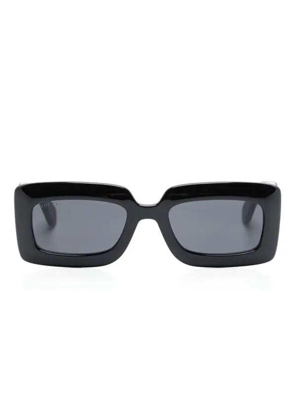 Gucci Rectangle-frame Sunglasses - Black