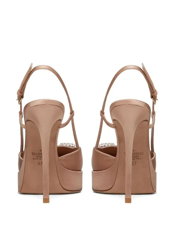 Valentino Garavani Vlogo Signature 120mm Slingback Pumps