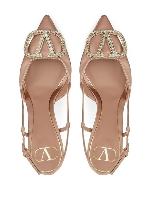 Valentino Garavani Vlogo Signature 120mm Slingback Pumps