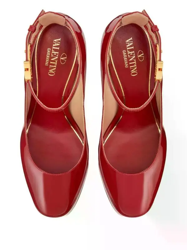 Valentino Garavani 155mm Tan-go Platform Pumps - Red