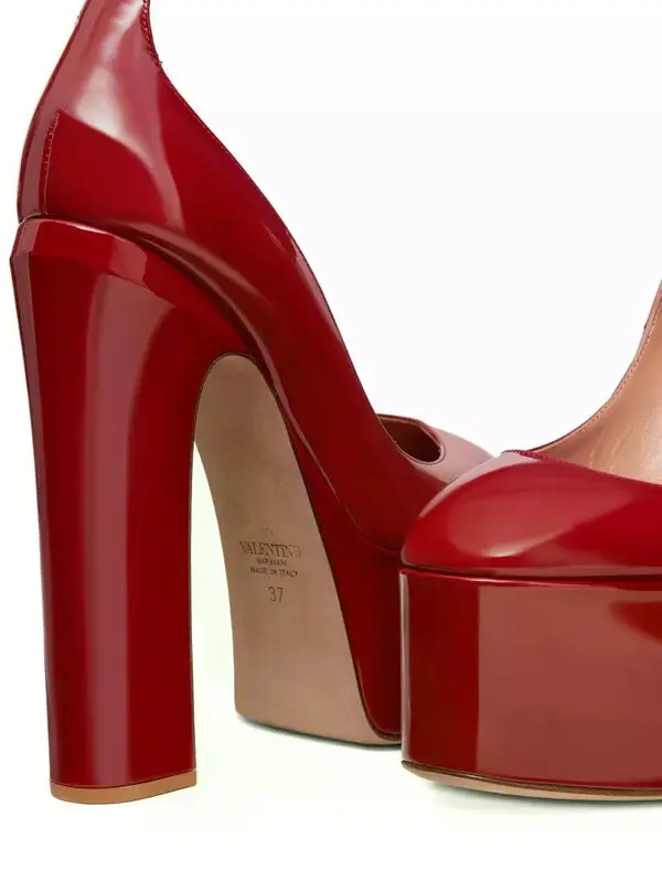 Valentino Garavani 155mm Tan-go Platform Pumps - Red