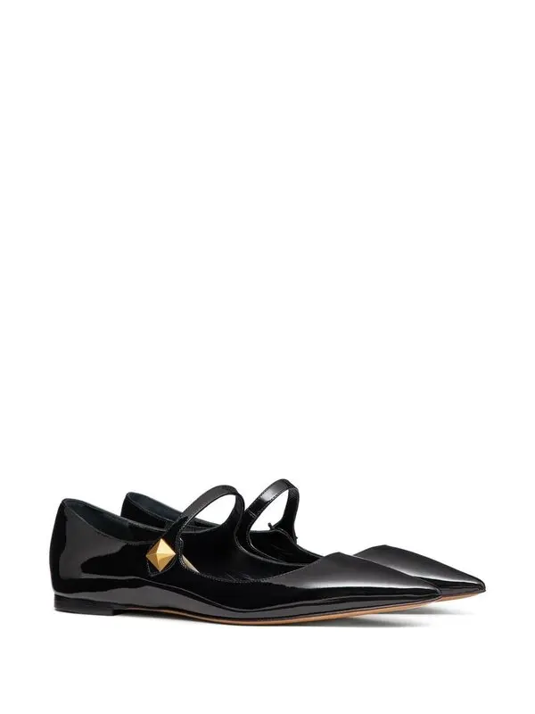 Valentino Garavani Tiptoe Patent Leather Ballerinas