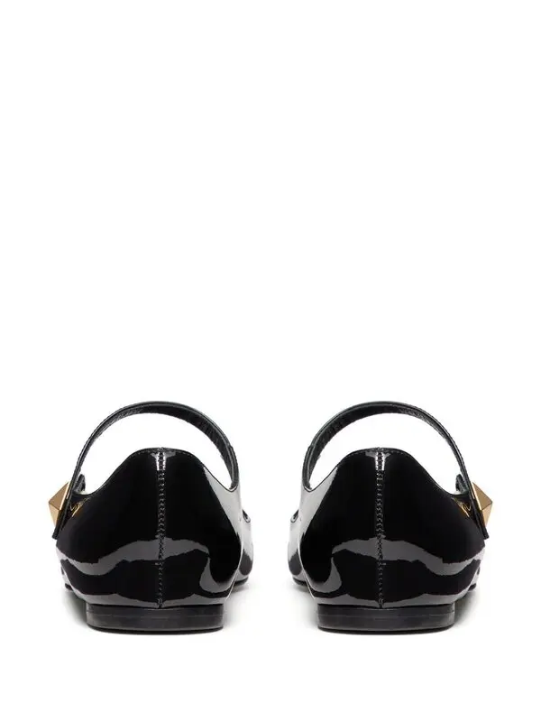Valentino Garavani Tiptoe Patent Leather Ballerinas