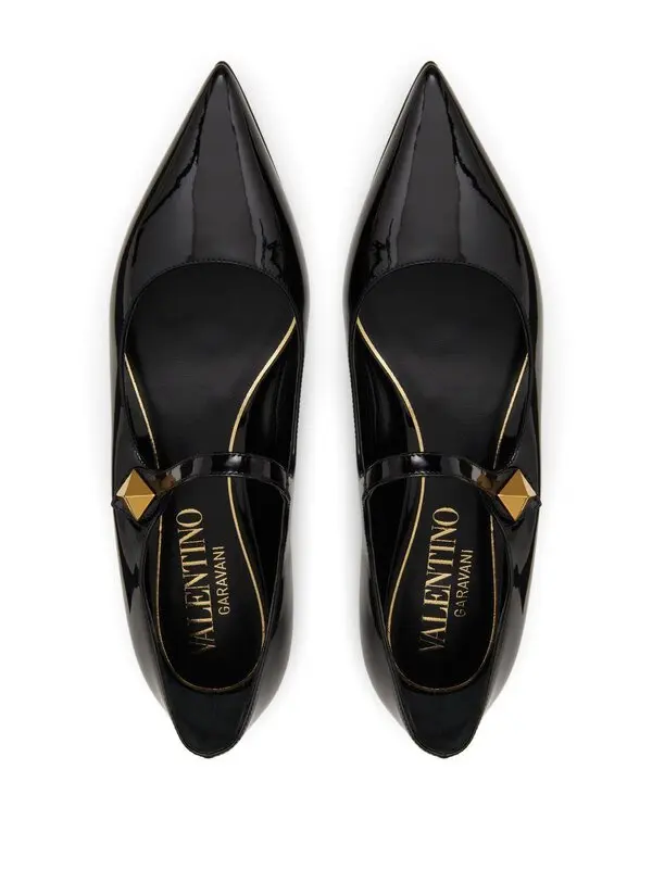 Valentino Garavani Tiptoe Patent Leather Ballerinas
