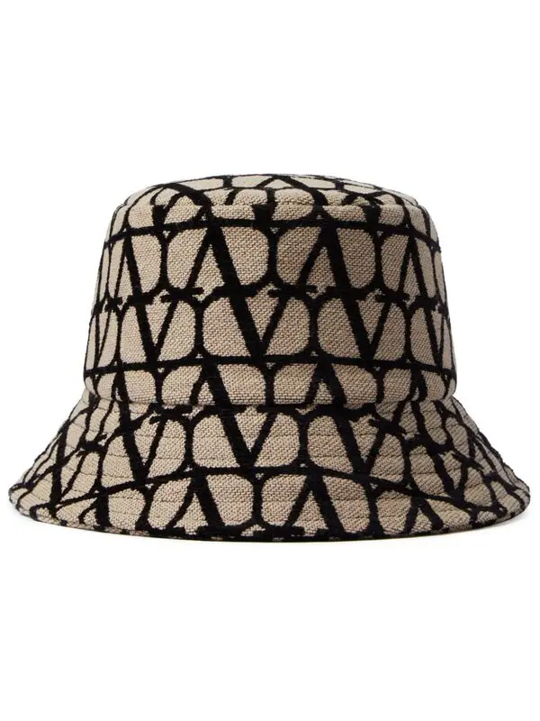 Valentino Garavani Toile Iconographe Bucket Hat - Neutrals