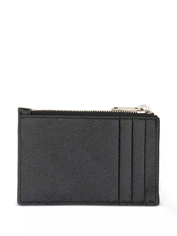 Palm Angels Gothic Logo-print Zipped Cardholder