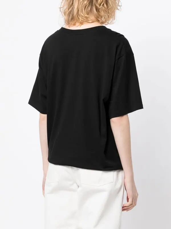 3.1 Phillip Lim Drape-detail Cotton T-shirt