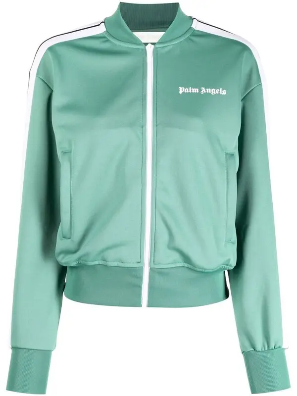 Palm Angels Logo-print Track Jacket - Green