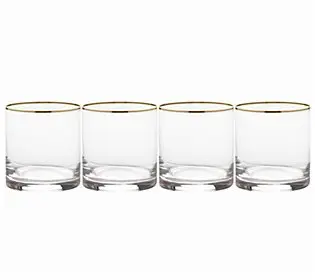 MIKASA Julie Gold Set Of 4 Double-old Fashioned Glasses - One-color