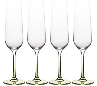 MIKASA Gianna Ombre Sage Flute Glasses, Set Of 4 - One-color
