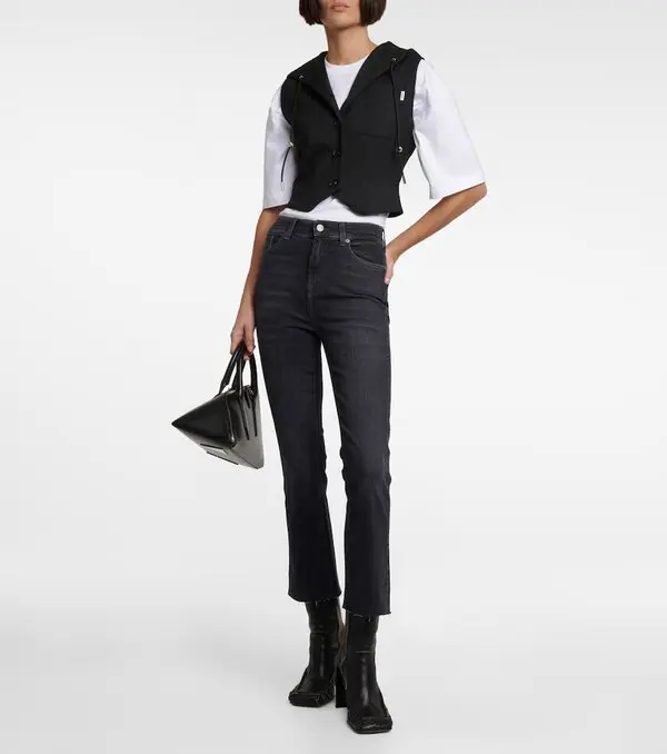 7 For All Mankind Slim Kick High-rise Jeans