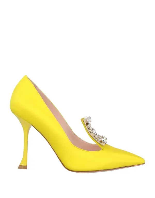 ROGER VIVIER Pumps With Appliqués - Yellow