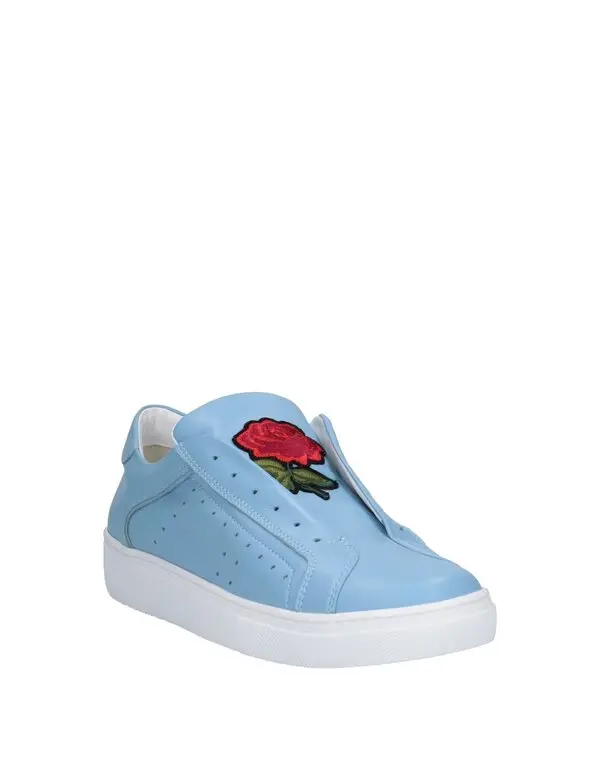 TOSCA BLU Sneakers In Soft Leather - Blue