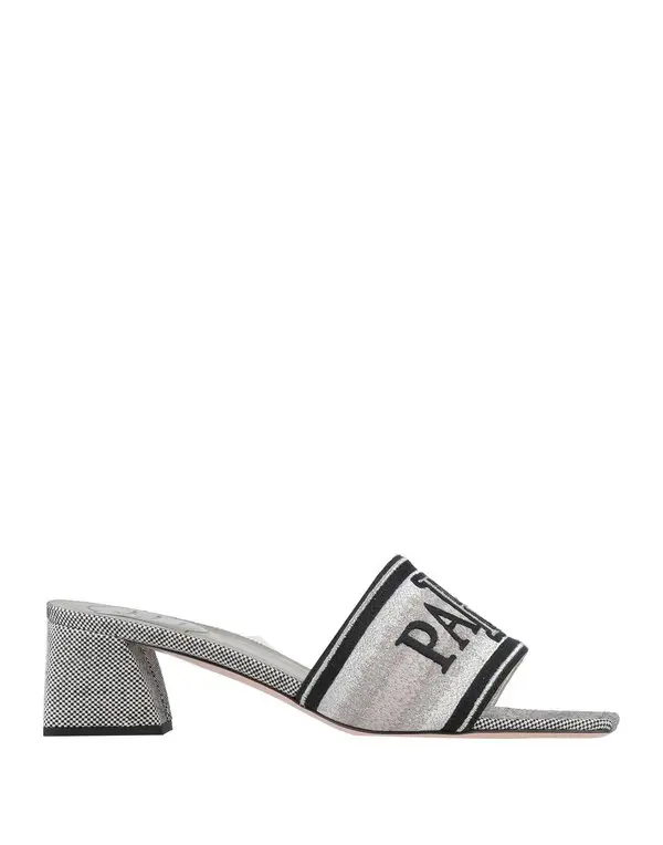 ROGER VIVIER Textile Fiber Sandals - Grey