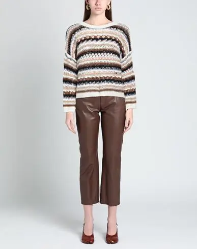 LIU •JO Cotton Sweater - Brown