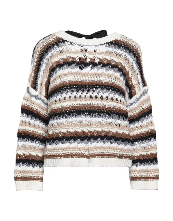 LIU •JO Cotton Sweater - Brown