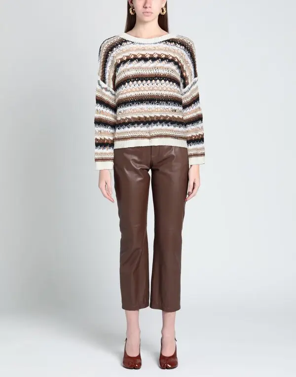 LIU •JO Cotton Sweater - Brown