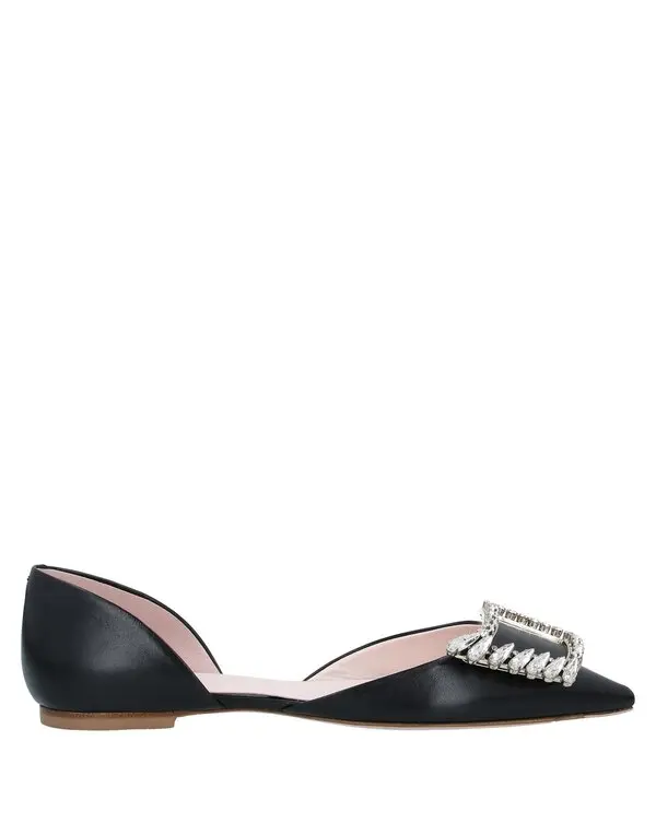 ROGER VIVIER Ballerina Flats With Rhinestone Embellishment
