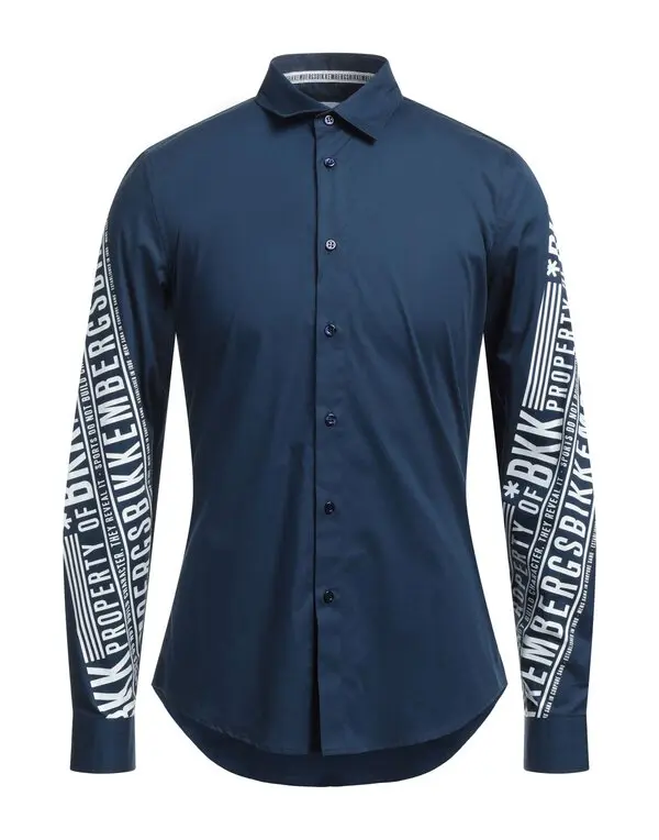 BIKKEMBERGS Shirt Size Cotton, Elastane