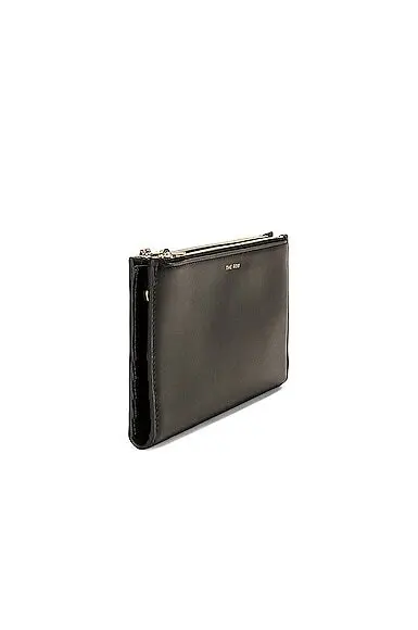 THE ROW Multi Zipped Wallet In Black