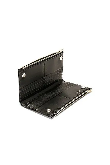 THE ROW Multi Zipped Wallet In Black