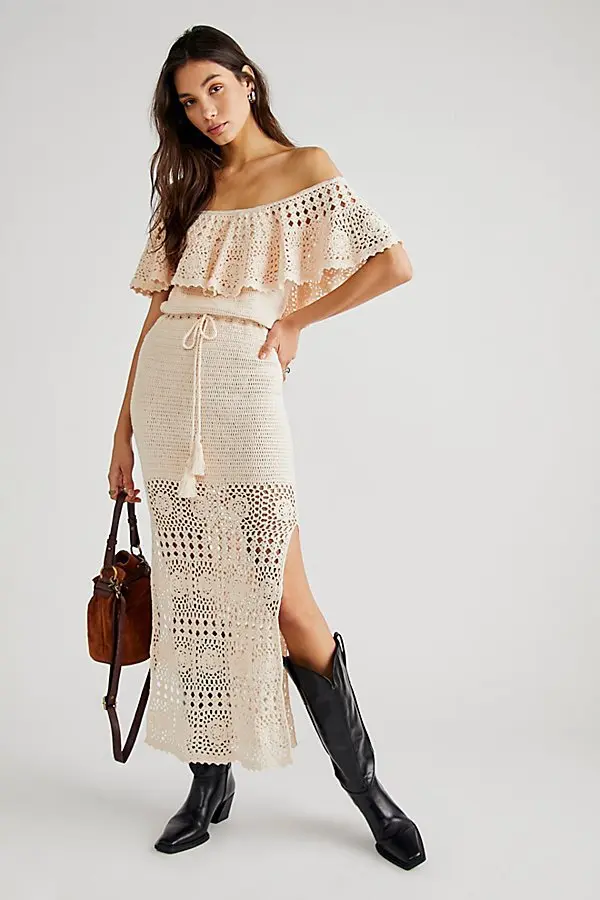 white christmas dresses Mazzy Rib Singlet Dress