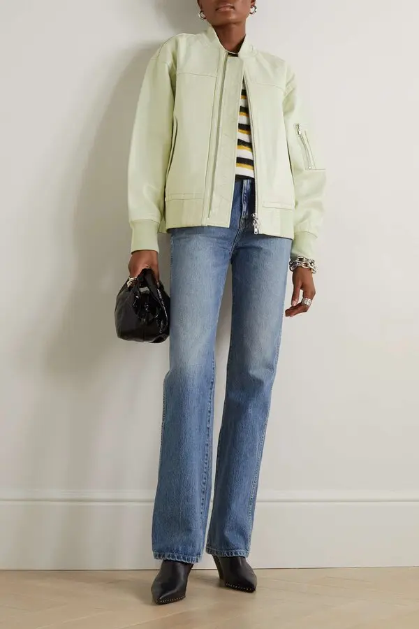 STAND STUDIO Icon Leather Bomber Jacket