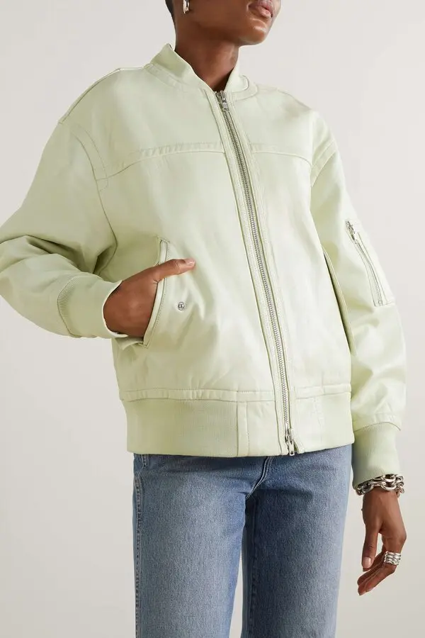 STAND STUDIO Icon Leather Bomber Jacket