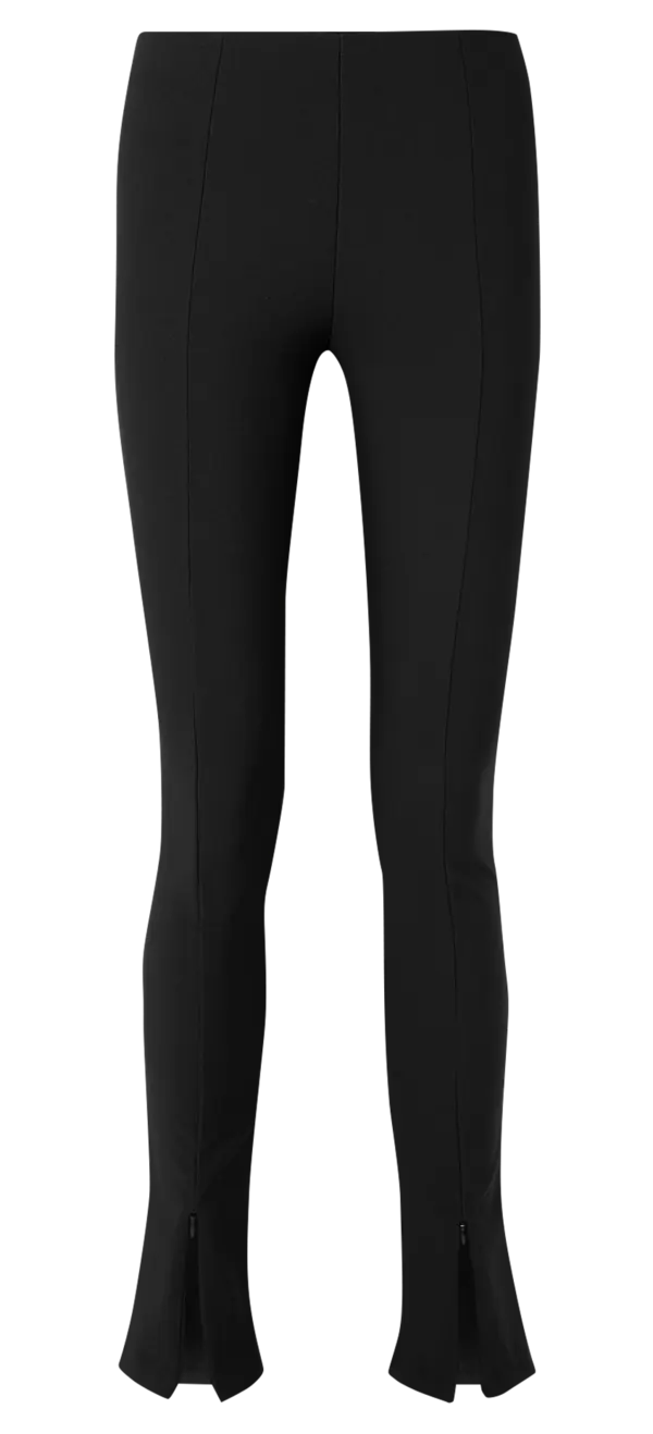 THE FRANKIE SHOP Reya Ribbed Stretch-jersey Flared Leggings - Black