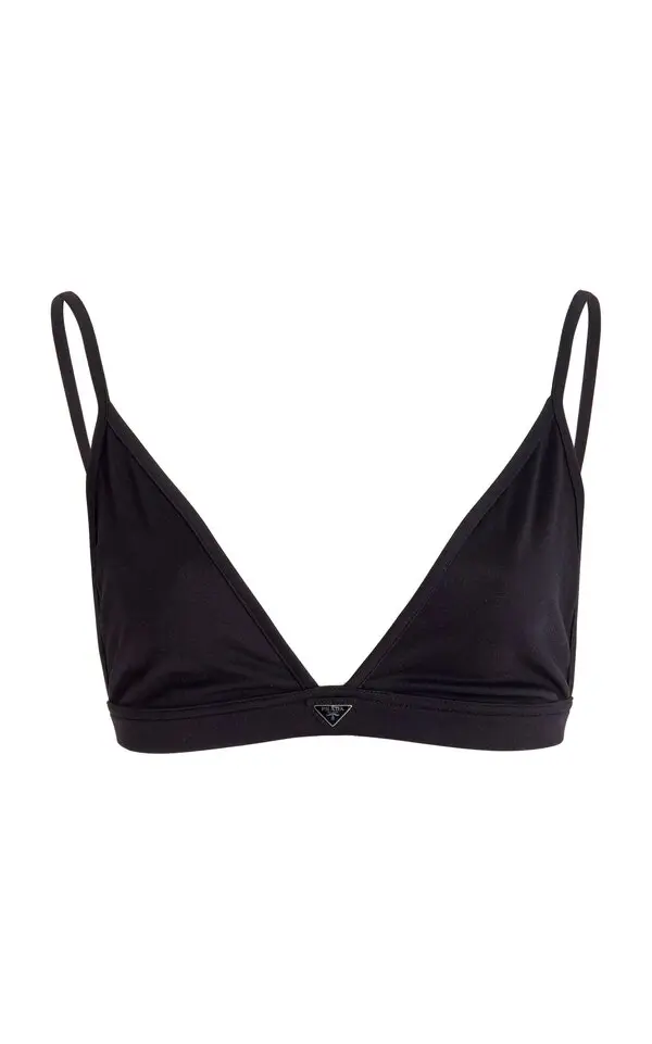 Prada Stretch-jersey Top - Black