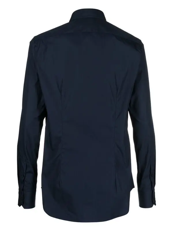 XACUS Wrinkle-free Tailored Travel Shirt - Blue